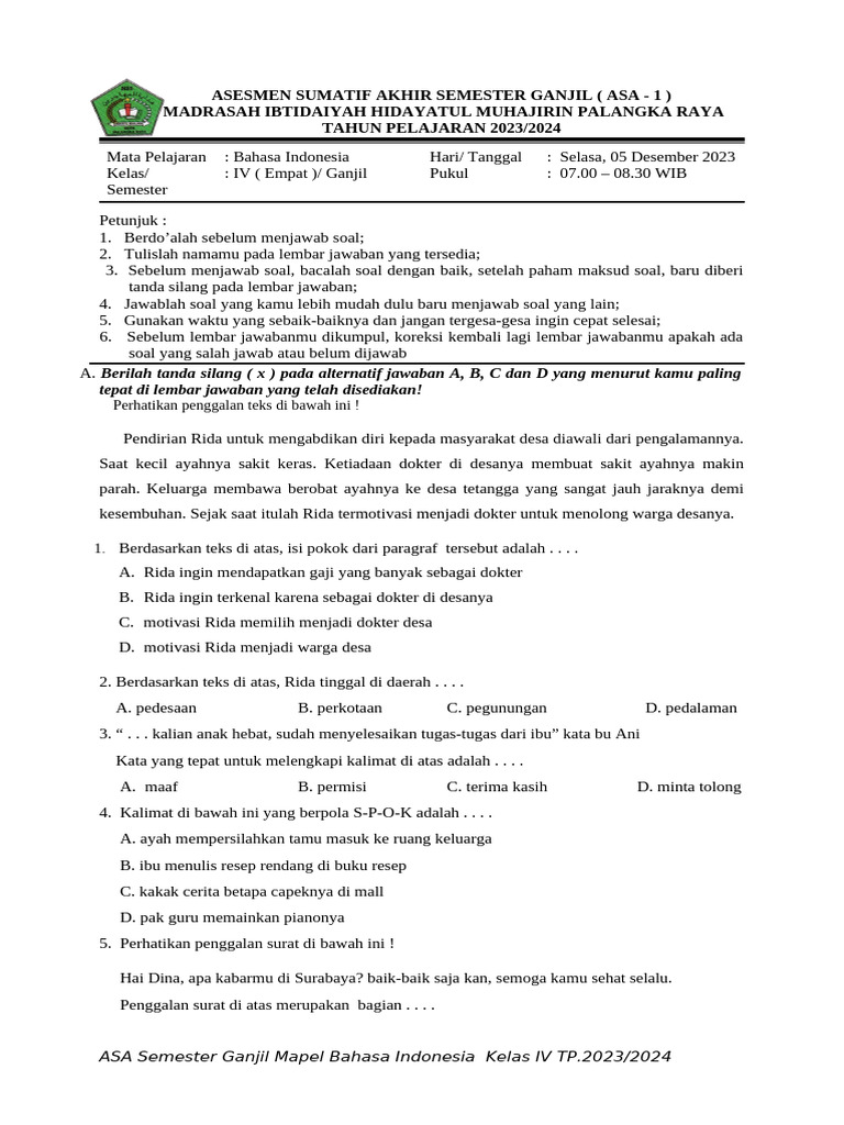 B.INDO ASA IV (2) | PDF