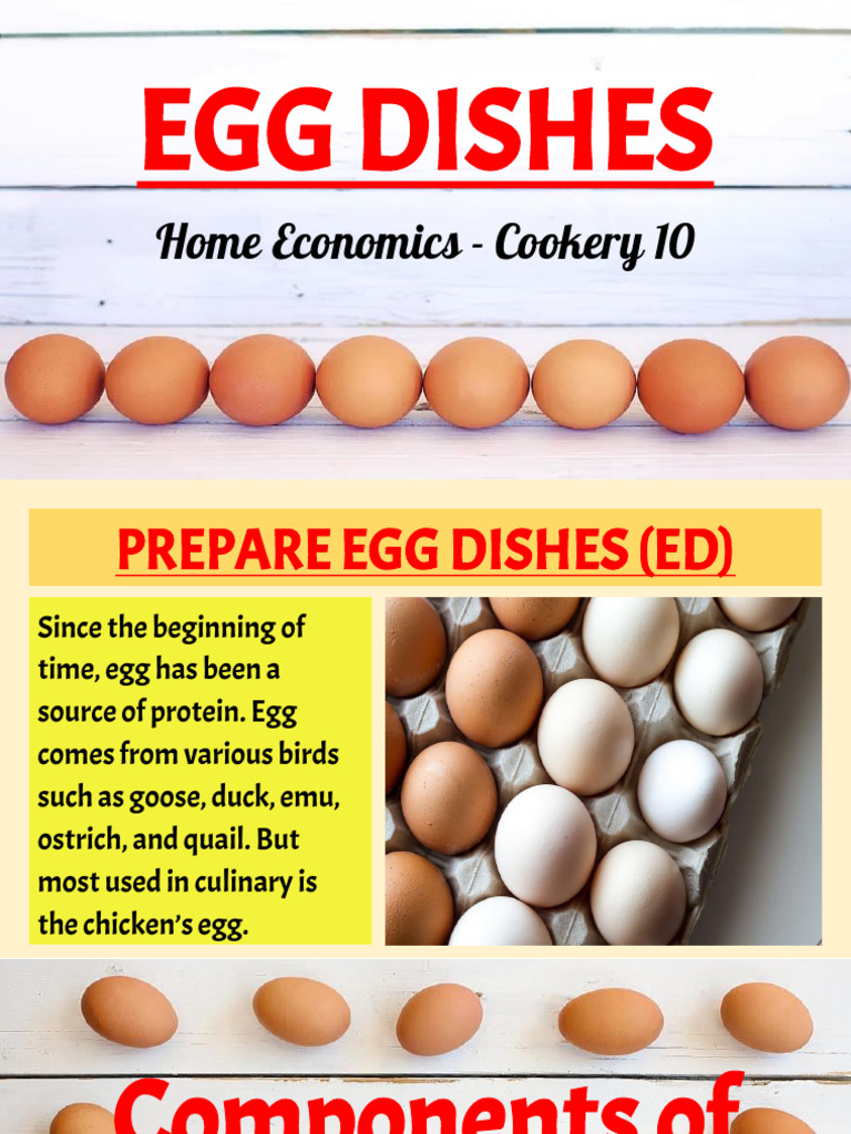 Essential Guide to Egg Dishes | PDF | Yolk | Egg White
