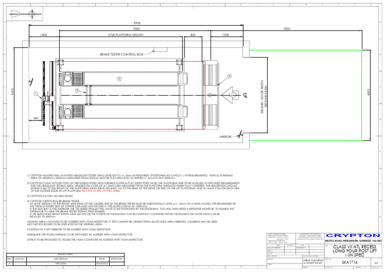 5.7 Metre Class 7 4 Post Lift Mot Bay Dimensions | PDF | Vehicle ...
