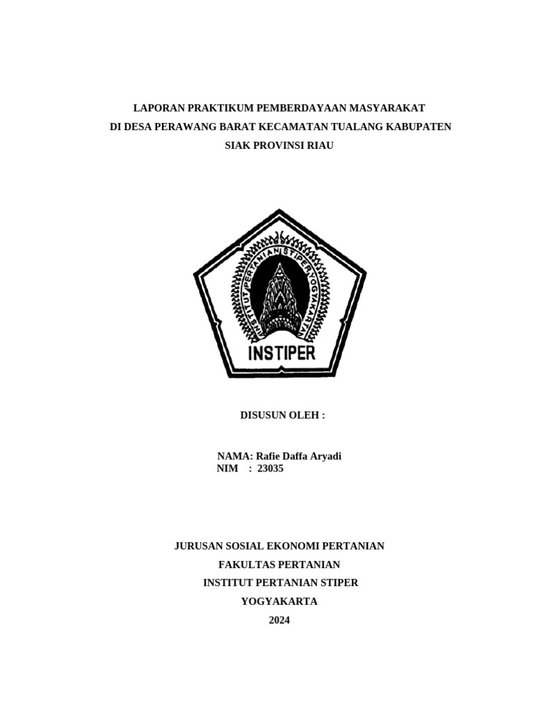 Laporan Praktikum Pemberdayaan Rafie Daffa | PDF