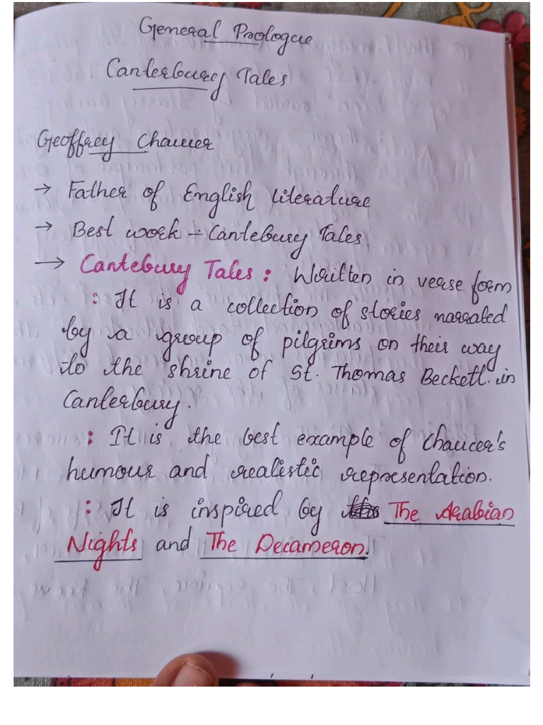 Canterbury Tales by Chaucer | PDF