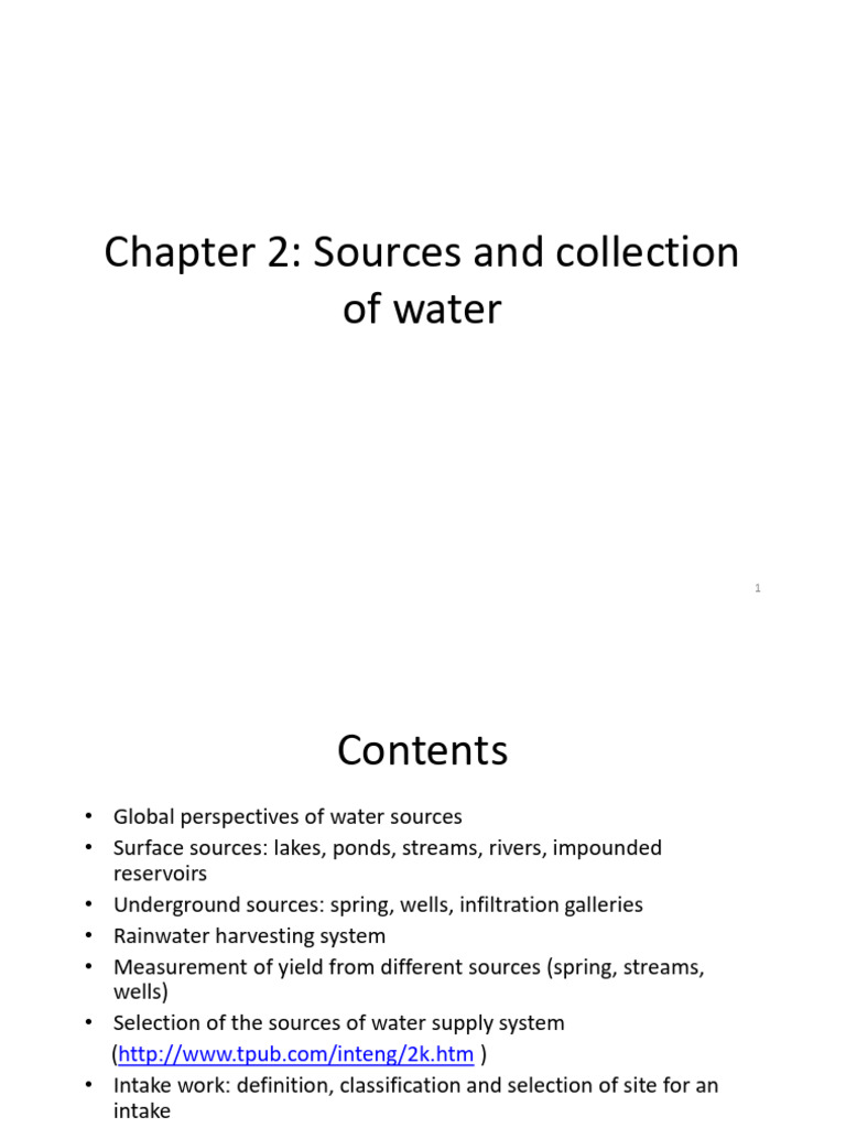 Chapter 2 Water Supply With Numericals | PDF | Aquifer | Discharge ...