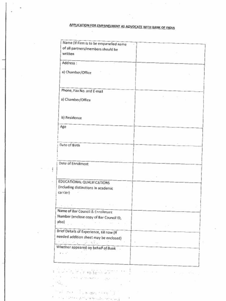Application Advocate Empanelment | PDF