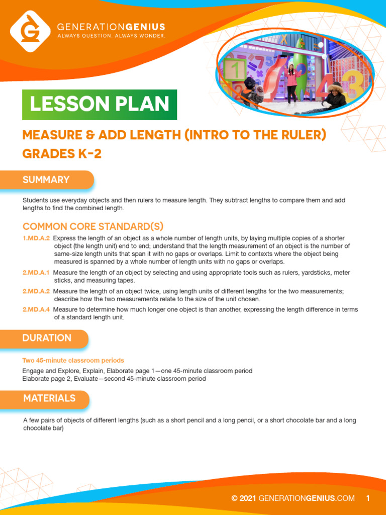 Measure and Add Length for K-2 Students | PDF | Subtraction | Length
