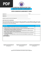 Annex C-5 - COT Inter-Observer Agreement Form For Proficient Teacher For SY 2024-2025 | PDF ...