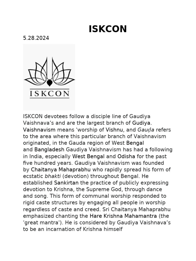 Iskcon 5 | PDF