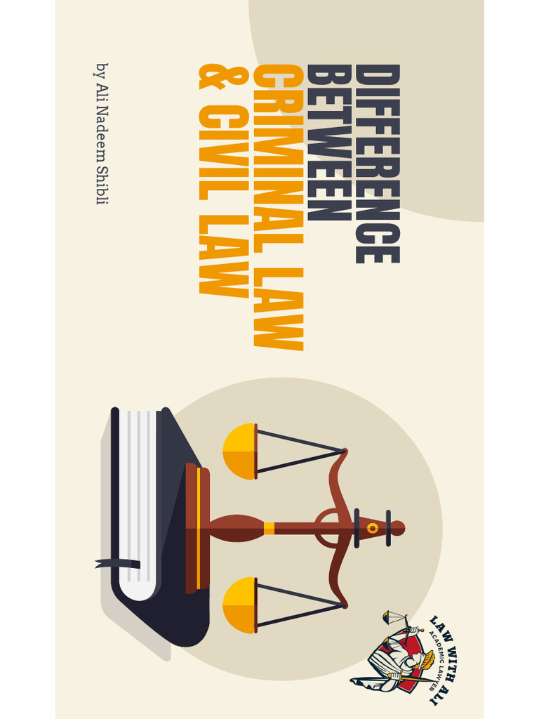1.4 Difference between criminal law and civil law as law notes pdf imp ...