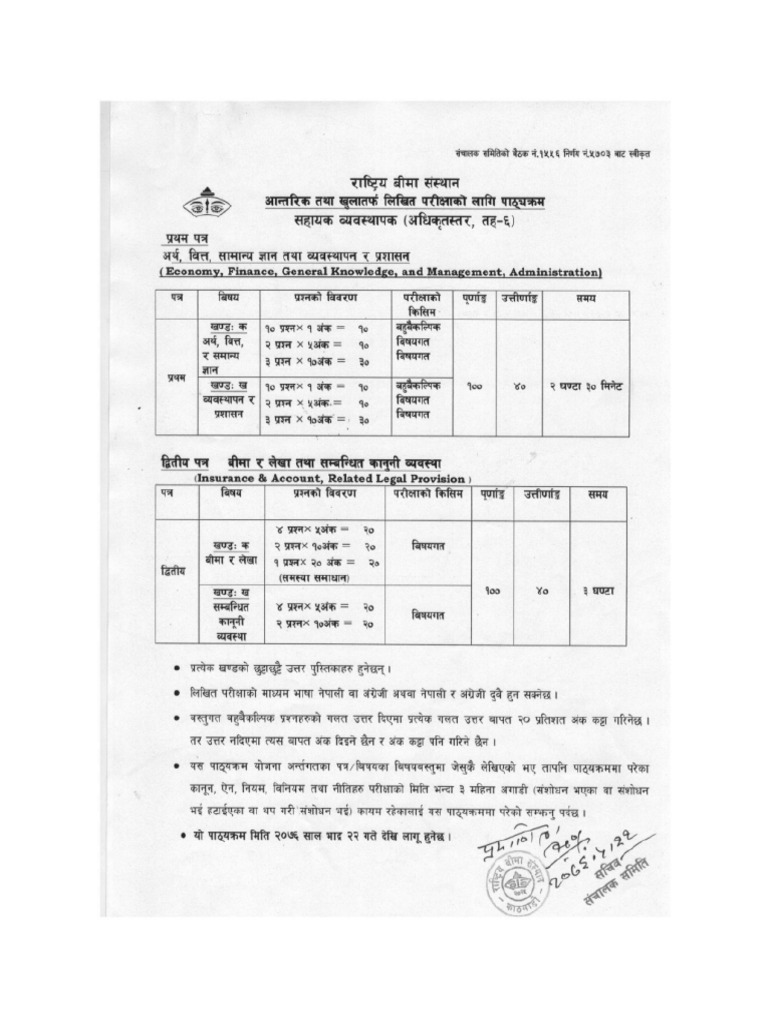 Level-6 BEEMA Sansthan | PDF