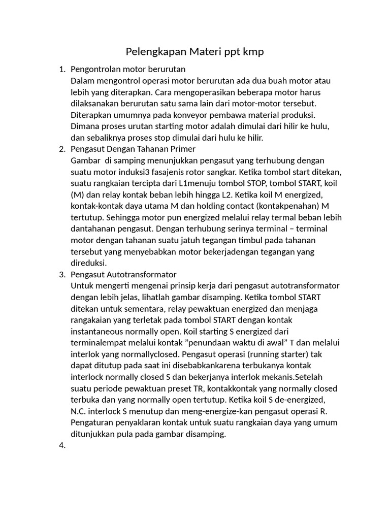 Pelengkapan Materi PPT KMP | PDF