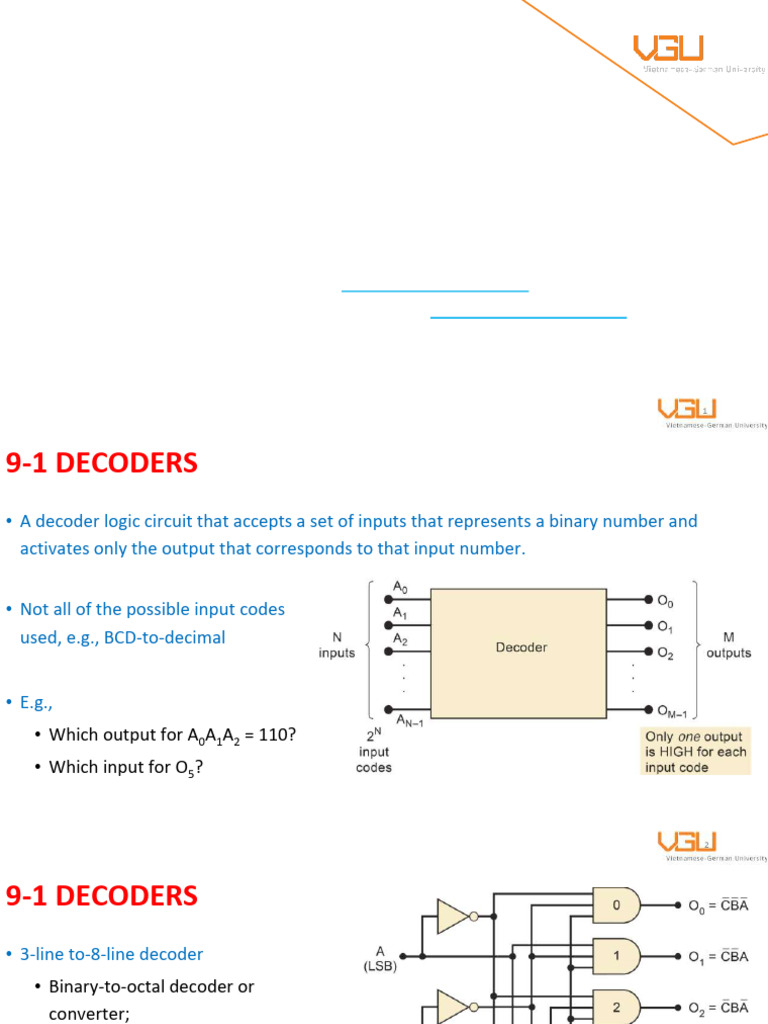 ECE204-Digital System Design-Lecture 5 - DSD ch9 Msi Logic Circuits | PDF | Multiplexing ...