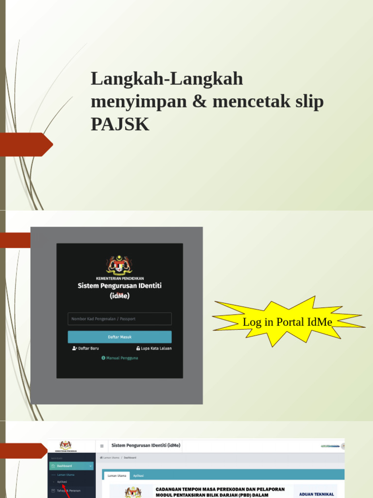 Langkah Menyimpan Dan Mencetak Slip PAJSK | PDF