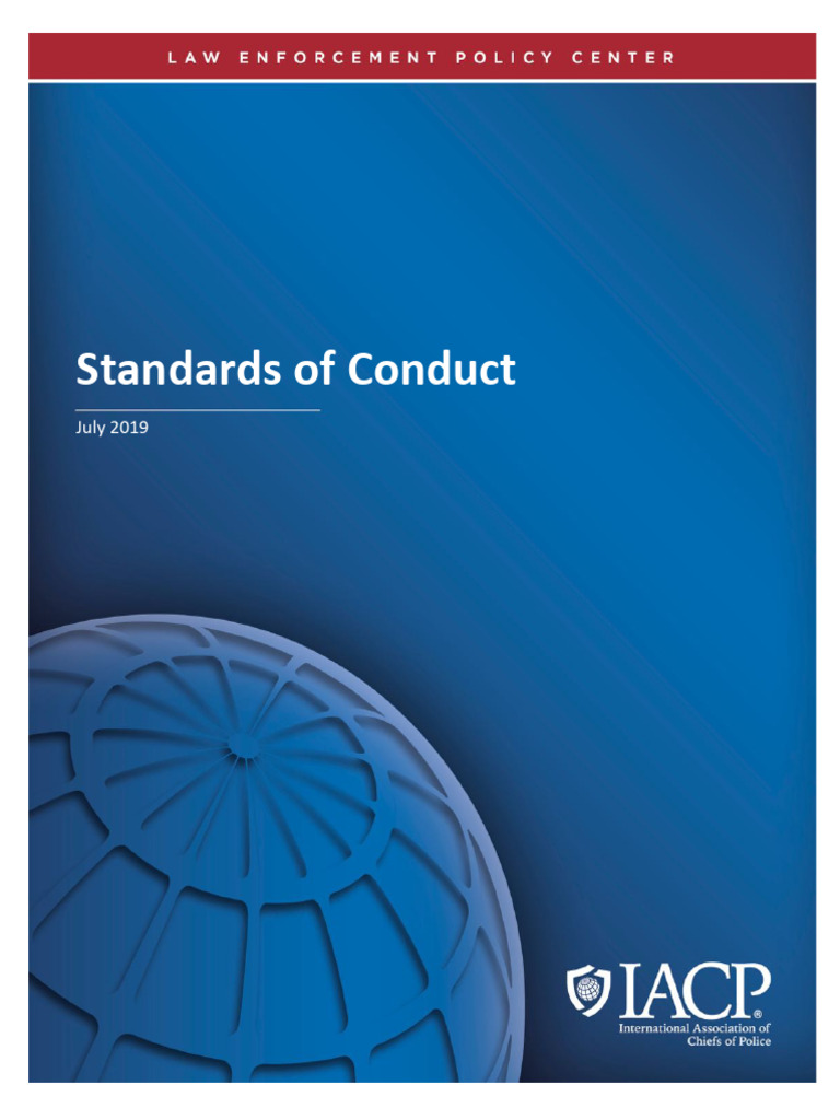 Standards of Conduct June 2020 | PDF | Policy | Police