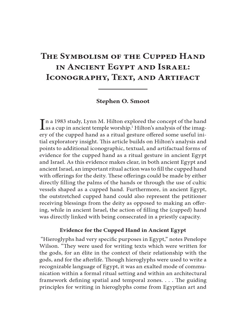 TMZ5-07-The-Symbolism-of-the-Cupped-Hand-1 | PDF | Book Of Leviticus ...