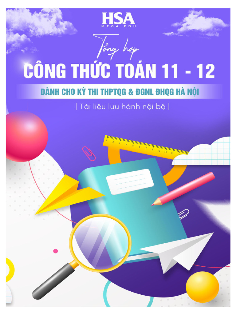 (Hsa Mega Edu) Công Thức Toán 11 12 | PDF