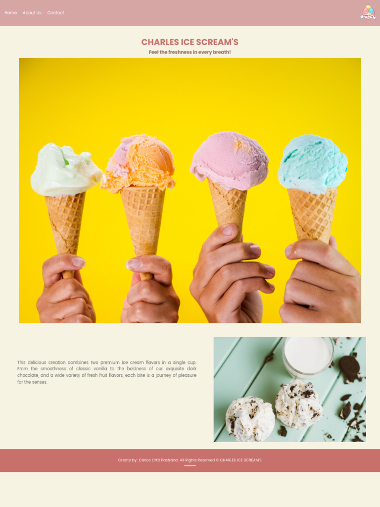 Charles Ice Creams - Home | PDF