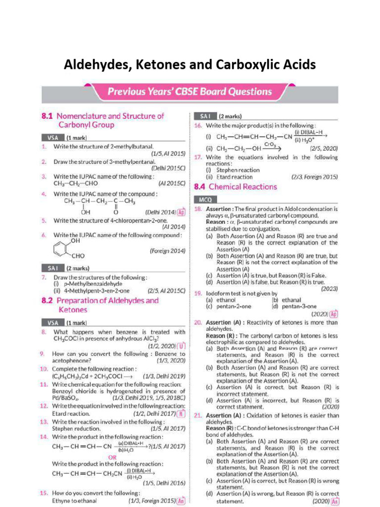 Aldehydes Ketones and Ethers | PDF