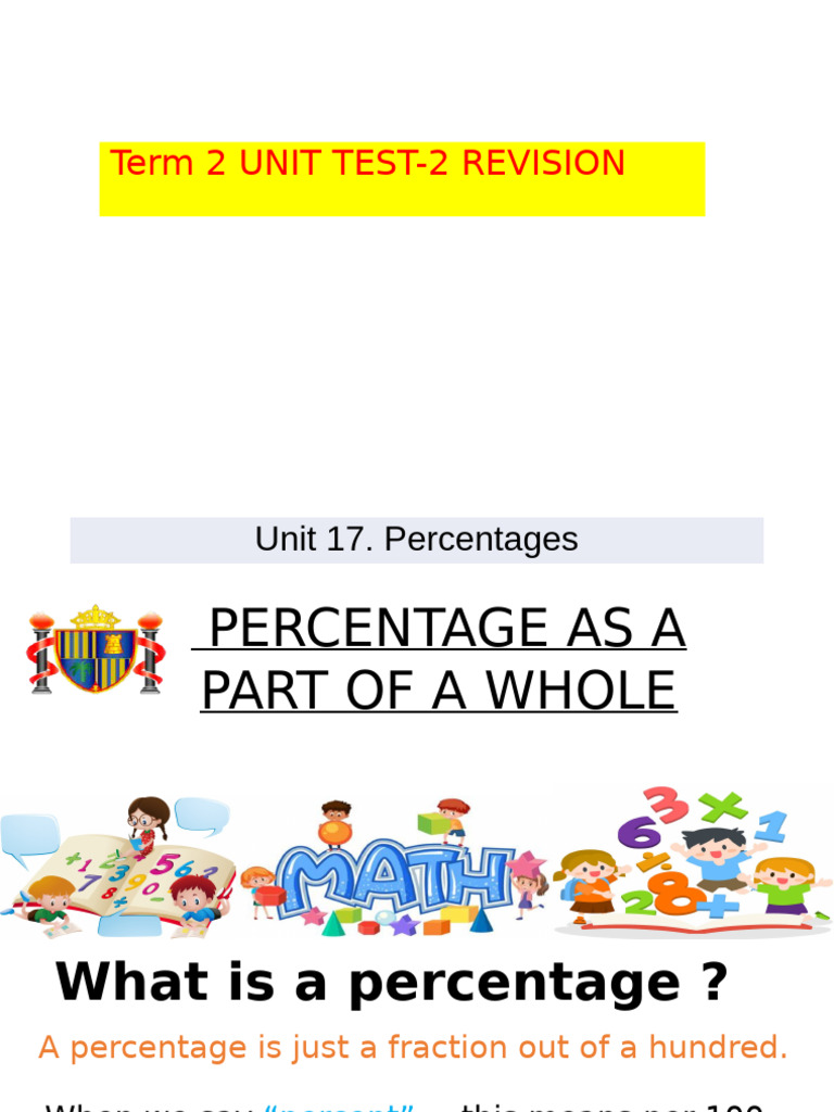 Term 2 Math - Unit Test 2 | PDF | Percentage | Mathematics