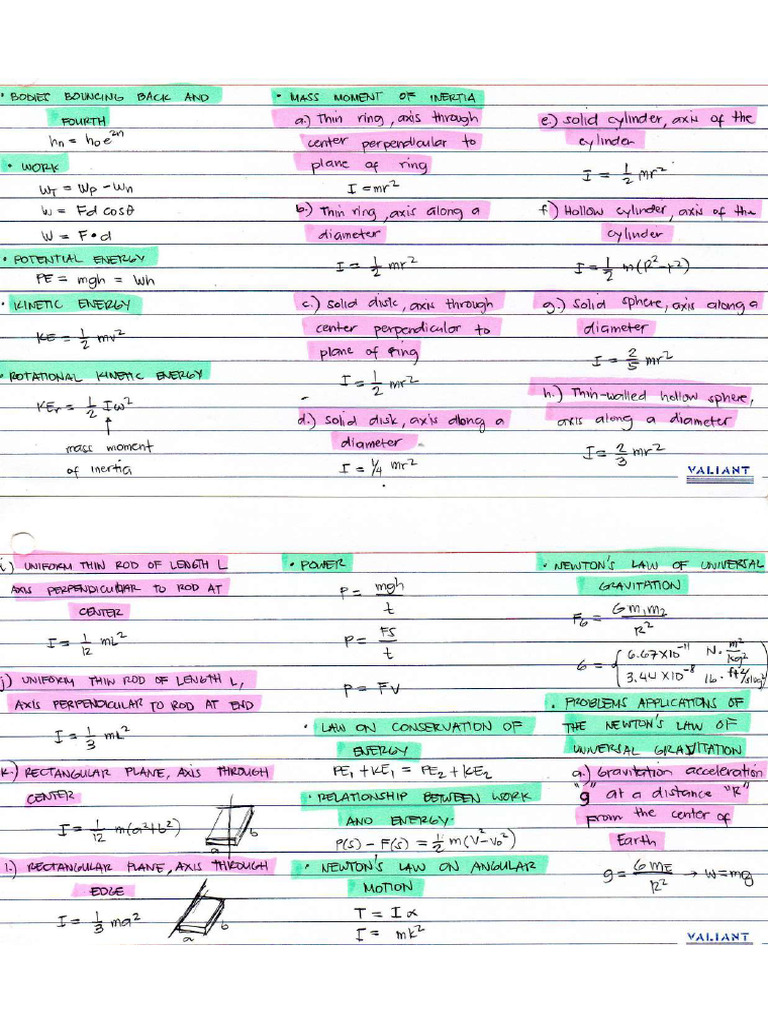 Dynamics Formula 2 | PDF