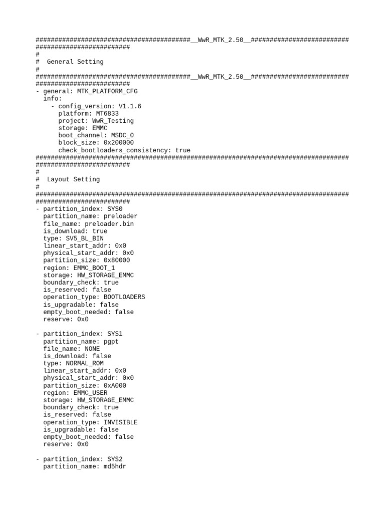 MT6833 Android Scatter-Modified | PDF | Computer Data | Data Management