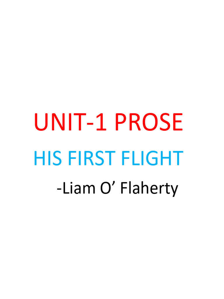 His First Flight Class 10th | PDF | Birds | Ornithology