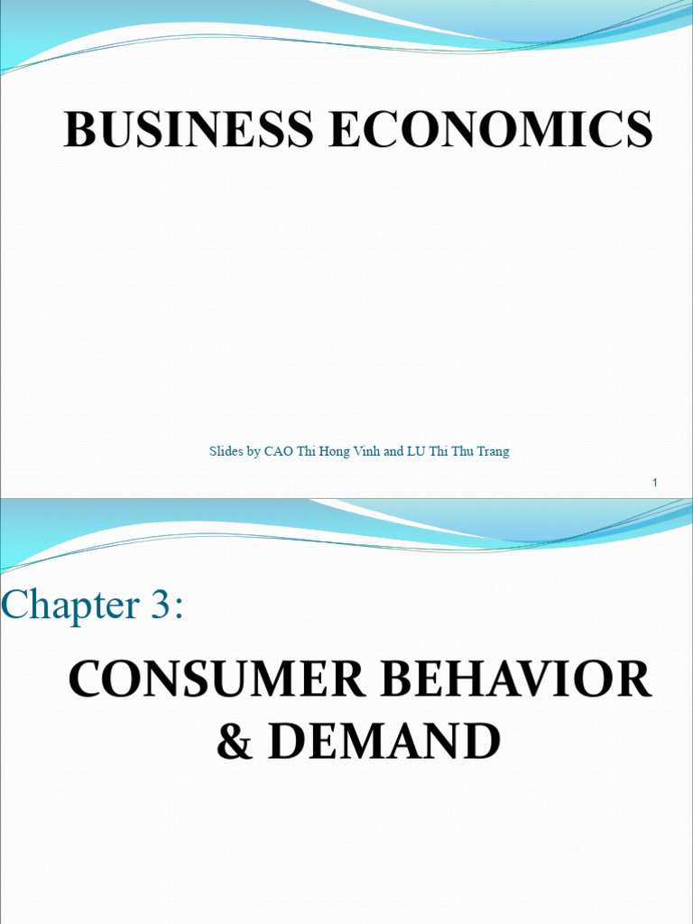 Slide 3. Demand Related and Consumer Behavior | PDF | Demand ...