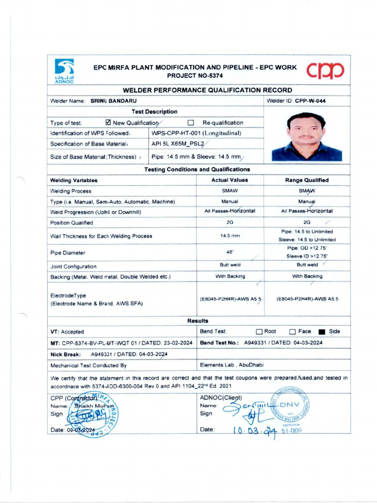 Welder Qualification Pdf