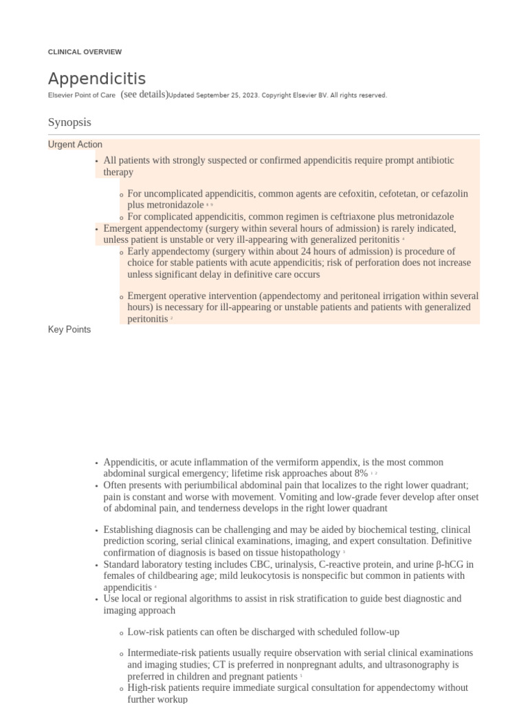 Appendicitis | PDF | Medical Imaging | Medical Ultrasound