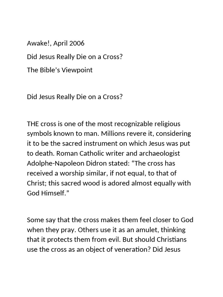 Cross teaching | PDF | Jesus | Gospel Of Matthew
