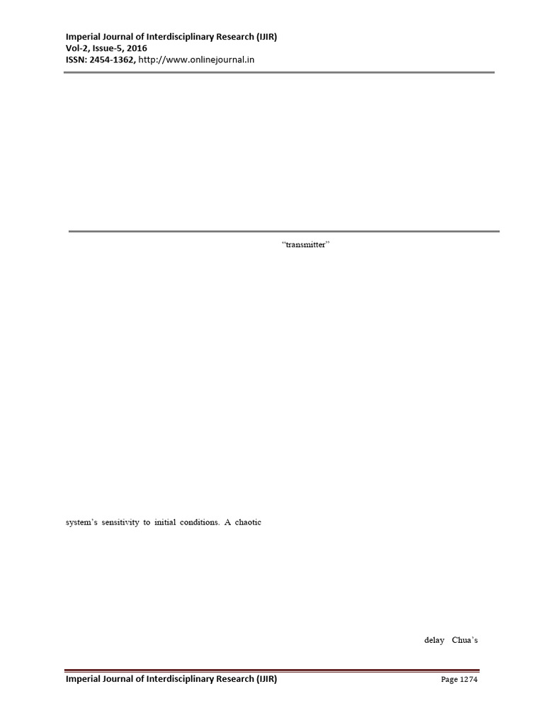 Observer Based Adaptive Synchronization of Chaotic Systems With Parametric Uncertainties Using ...