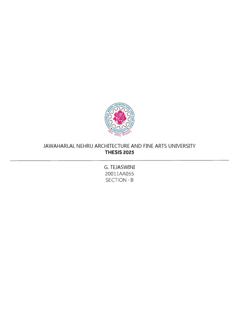 Jawaharlal Nehru Architecture and Fine Arts University | PDF