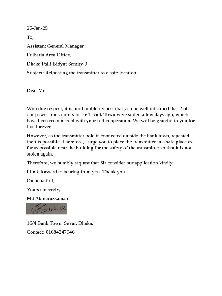 How to Apply for Electric Transmitter in BD | PDF