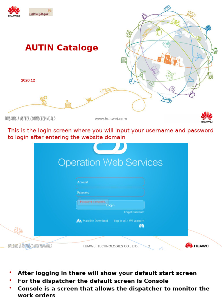 Huawei OWS Autin User Manual Catalaoge | PDF | Login | Software