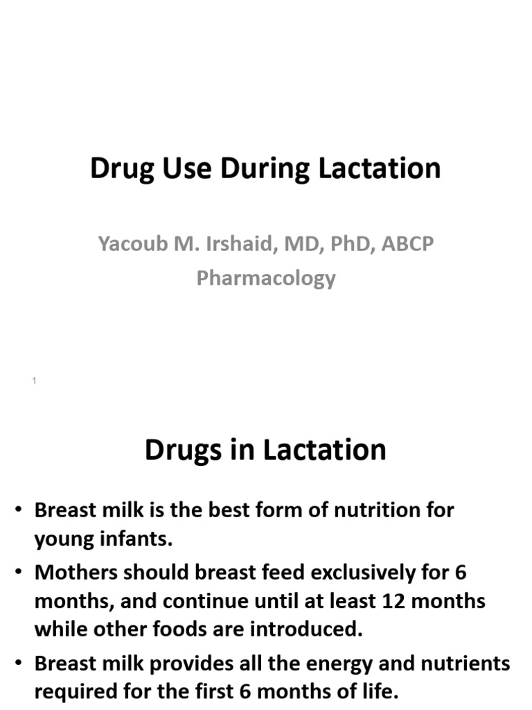 Safe Drug Use During Breastfeeding | PDF | Breastfeeding | Breast Milk