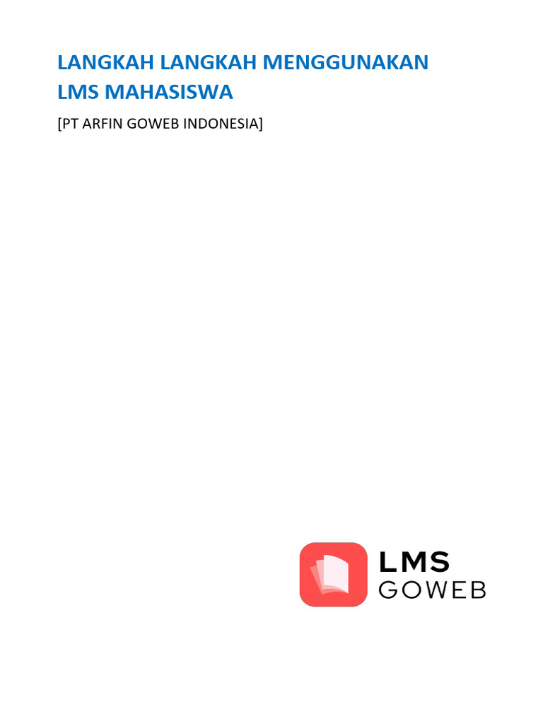 PANDUAN-LMS-MAHASISWA | PDF