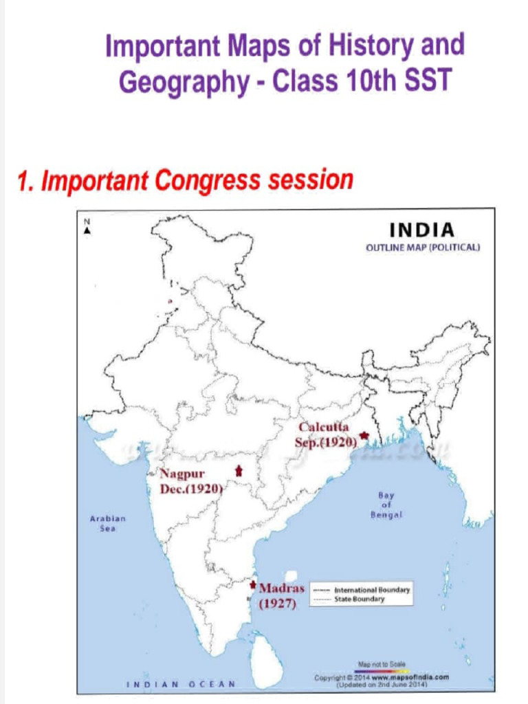 Map Work Class 10 2020-21 | PDF | Bengal