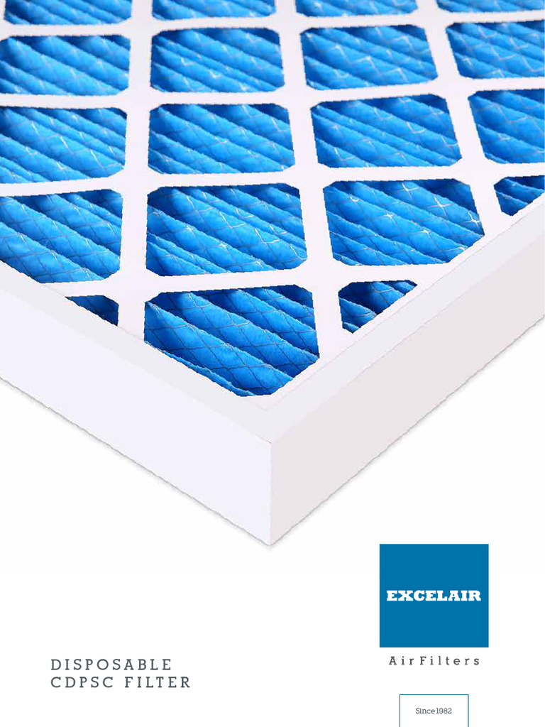 Excelair - Disposable CDPSC Filter | PDF | Building Engineering | Materials