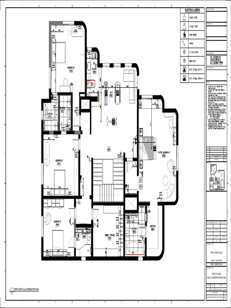First Floor Wall Coordination Plan | PDF
