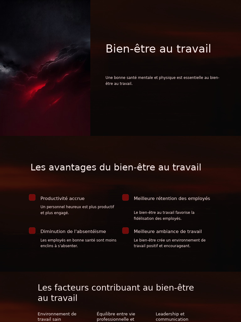 Bien-être au Travail: Clés et Avantages | PDF | Méditation | Bien-être