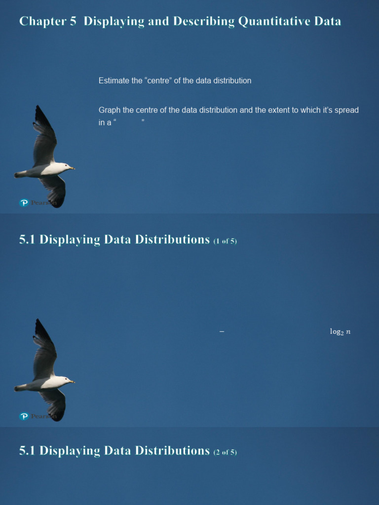 W4 - Displaying and Describing Quantitative Data | PDF | Quartile | Mean