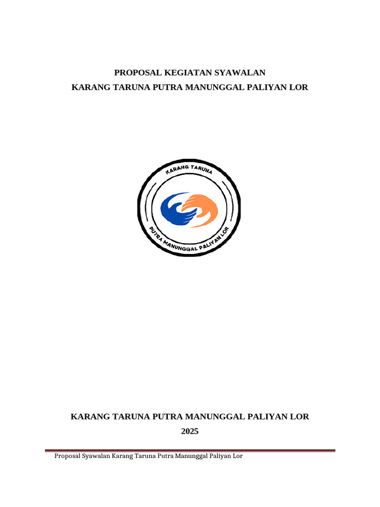 Proposal Syawalan Karang Taruna Putra Manunggal Paliyan Lor | PDF