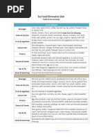 Six-Food Elimination Diet Overview | PDF | Gastroenterology | Esophagus