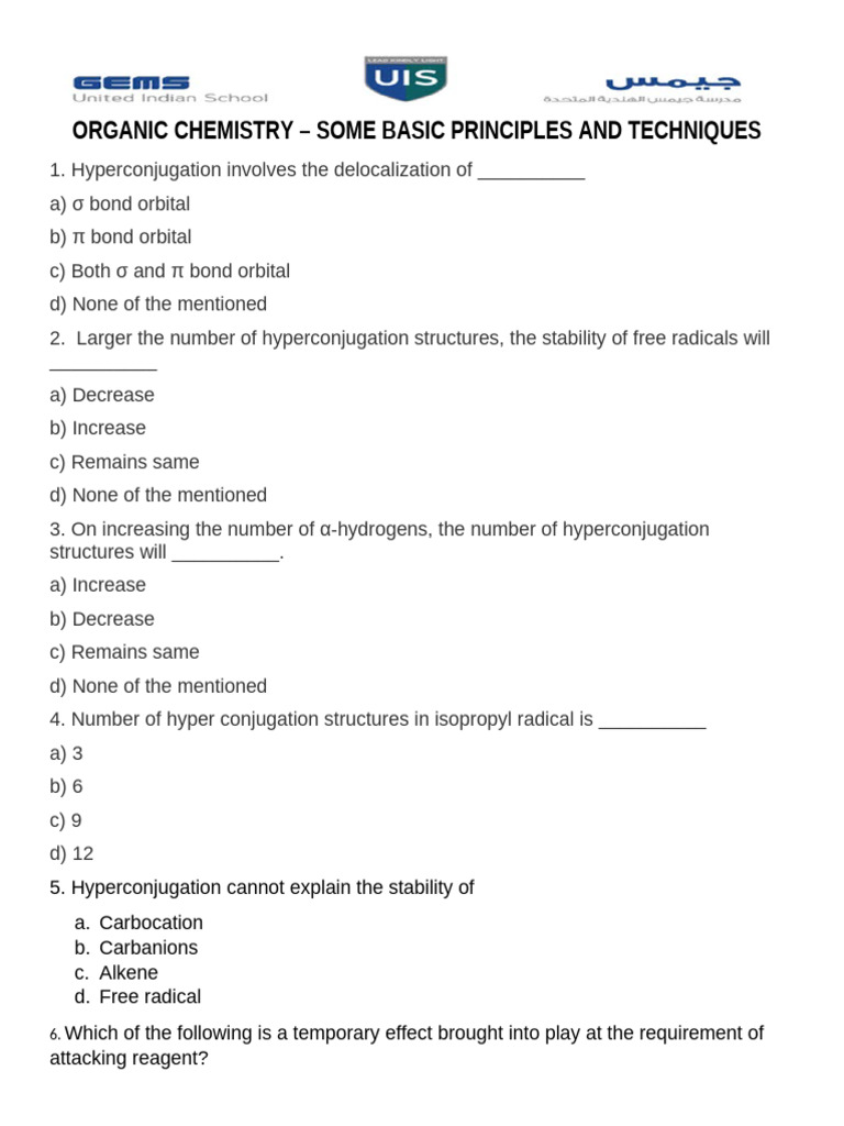5-WS-ORGANIC CHEMISTRY | PDF | Carboxylic Acid | Condensed Matter Physics