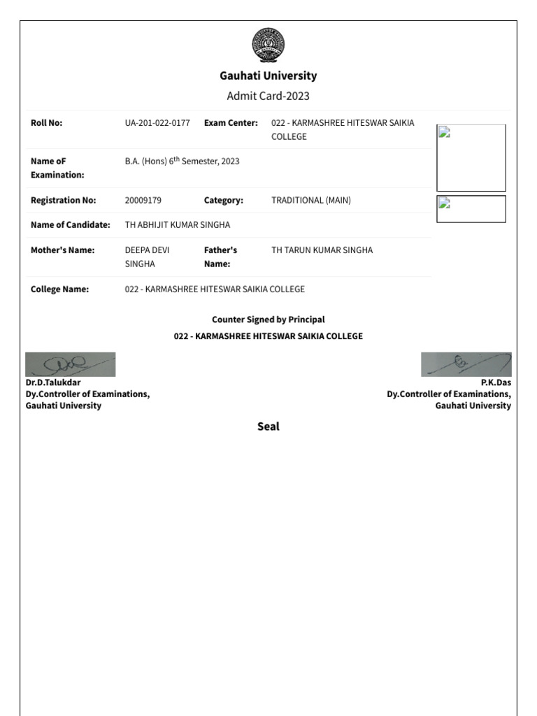Exam Admit Card | PDF | Justice | Crime & Violence