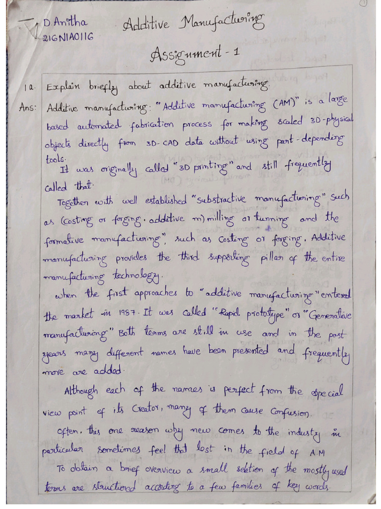 AM Assignment - 1 | PDF