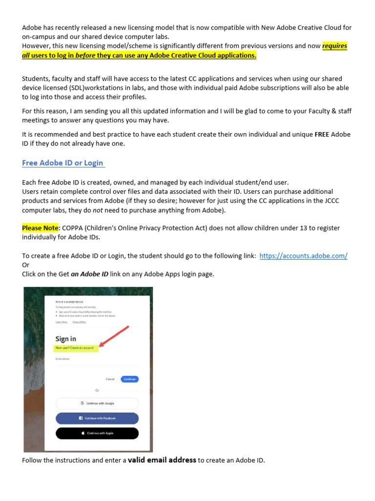 Adobe CC Access for Campus Users | PDF | Cloud Computing | Computing