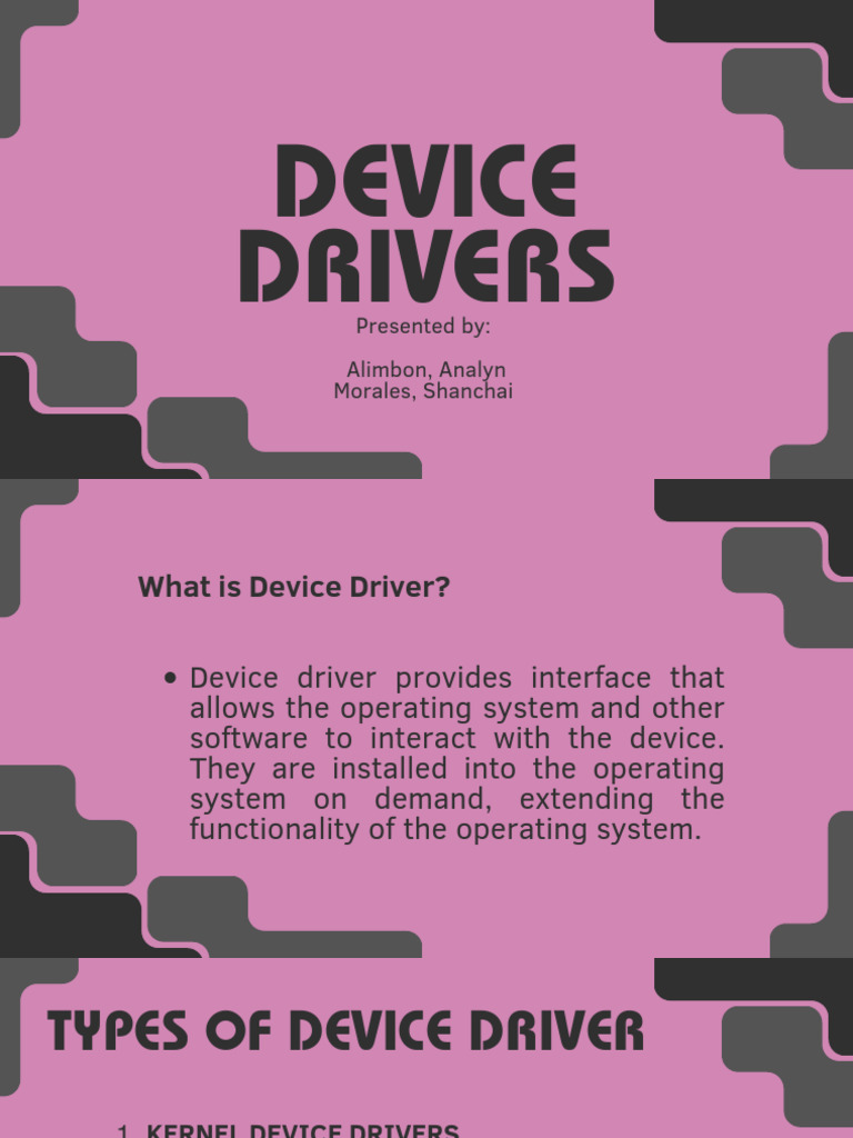ICT - ALIMBON and MORALES PPT - 20250227 - 193343 - 0000 | PDF | Device Driver | Operating System