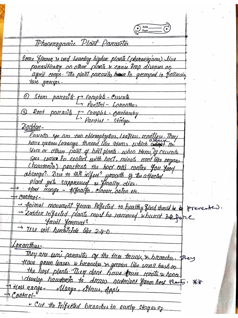 Phanerogamic Plant Parasites | PDF