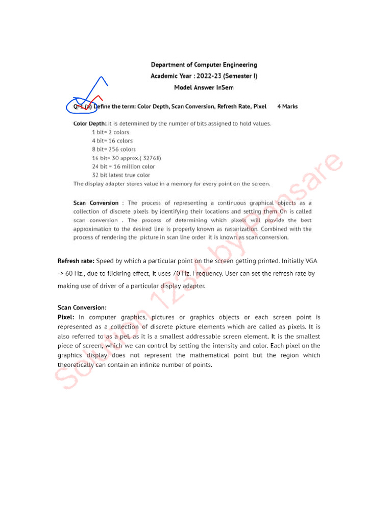 CG INSEM Paper Solution | PDF