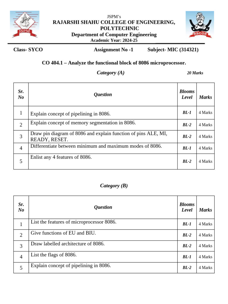 MIC Assignment 1 | PDF