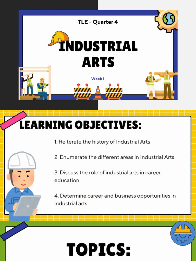 Industrial Arts Week 1 | PDF
